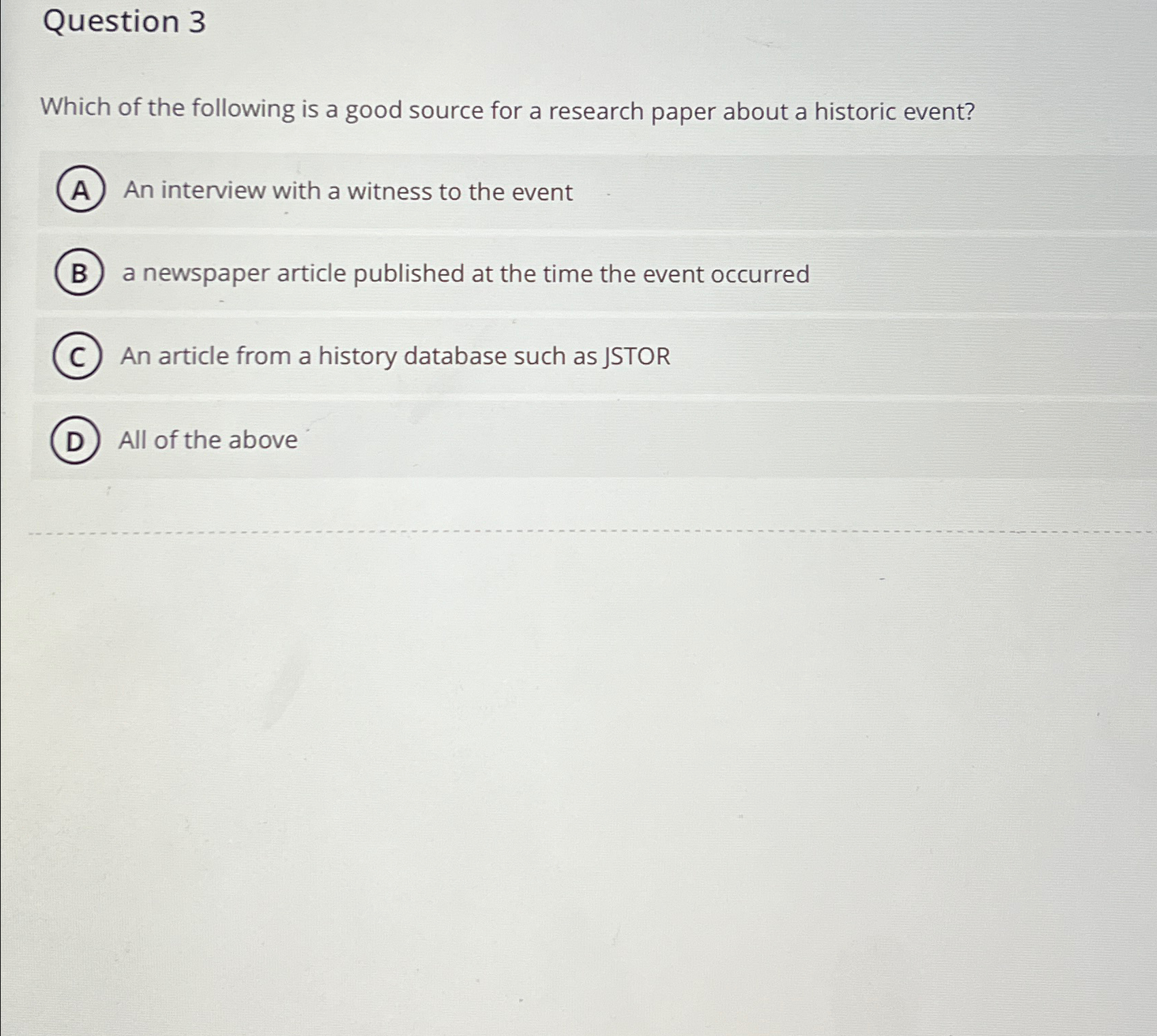 Solved Question 3Which of the following is a good source for | Chegg.com