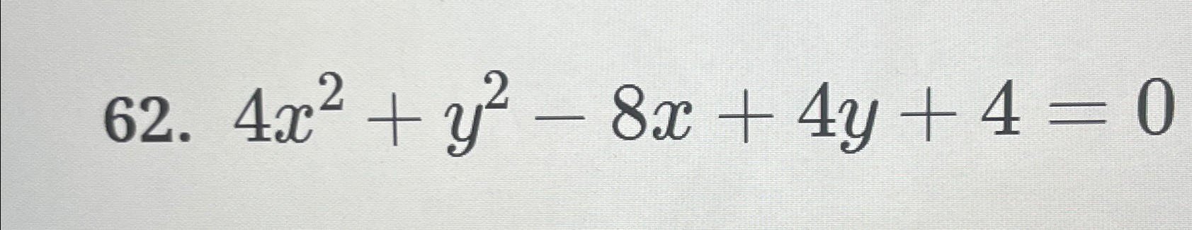 Solved 4x2+y2-8x+4y+4=0Find the piints at which the graph of | Chegg.com