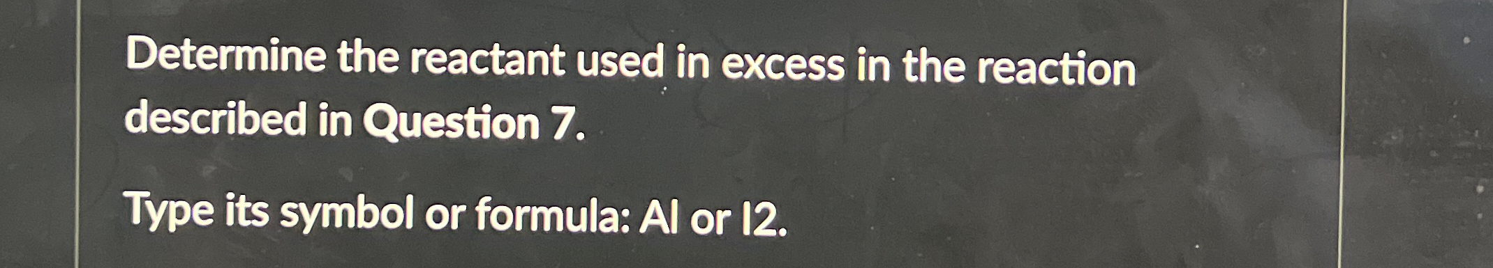 Solved Determine the reactant used in excess in the | Chegg.com