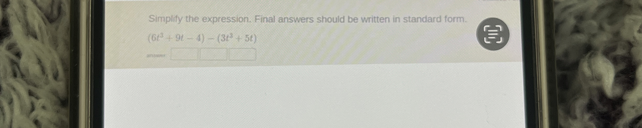 Solved Simplify the expression. Final answers should be | Chegg.com