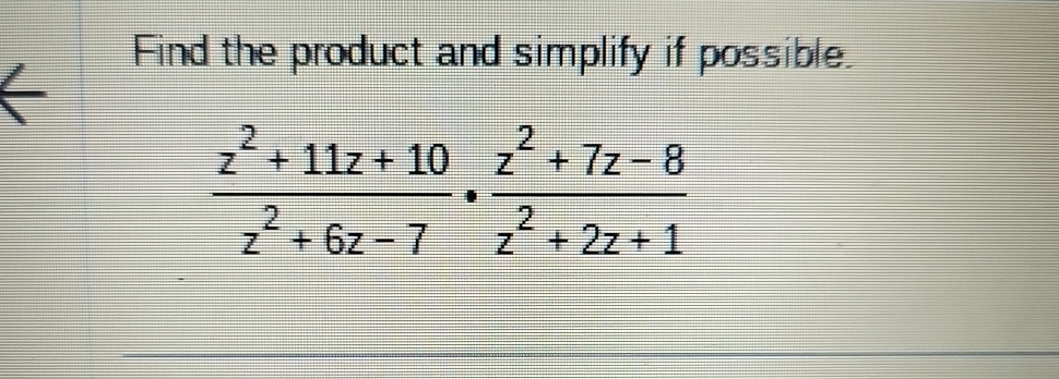 Solved Find the product and simplify if | Chegg.com