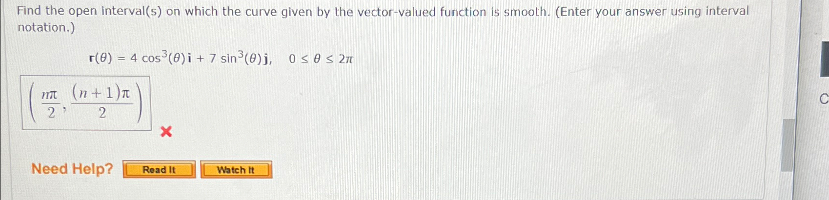 Solved Find the open interval(s) ﻿on which the curve given | Chegg.com