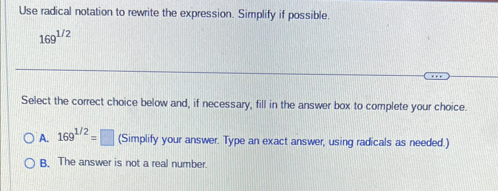 Solved Use radical notation to rewrite the expression. | Chegg.com