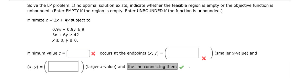 Solved Solve the LP problem. If no optimal solution exists, | Chegg.com