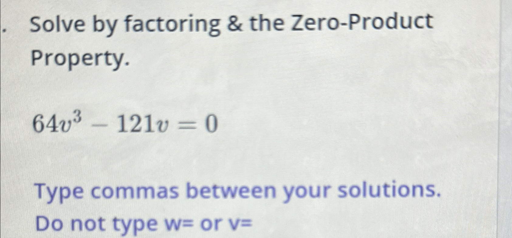 Solved Solve by factoring & the Zero-Product | Chegg.com