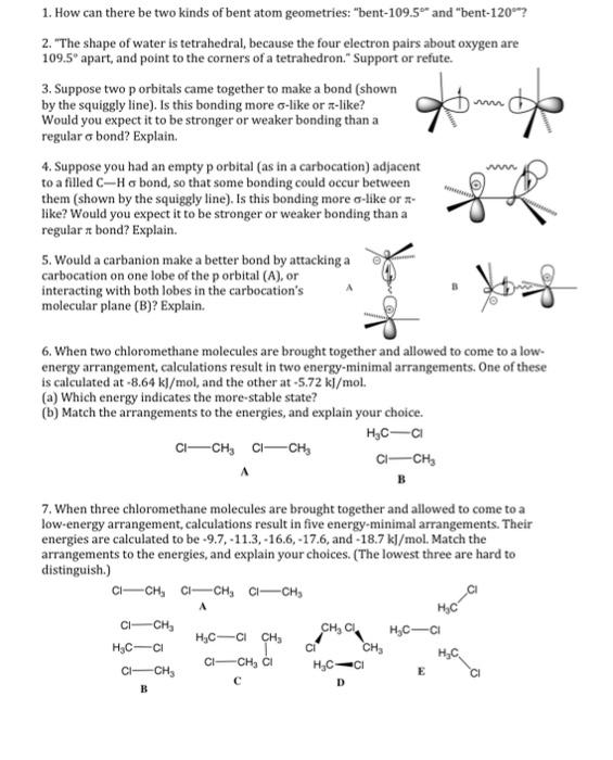 Solved 1. How can there be two kinds of bent atom | Chegg.com