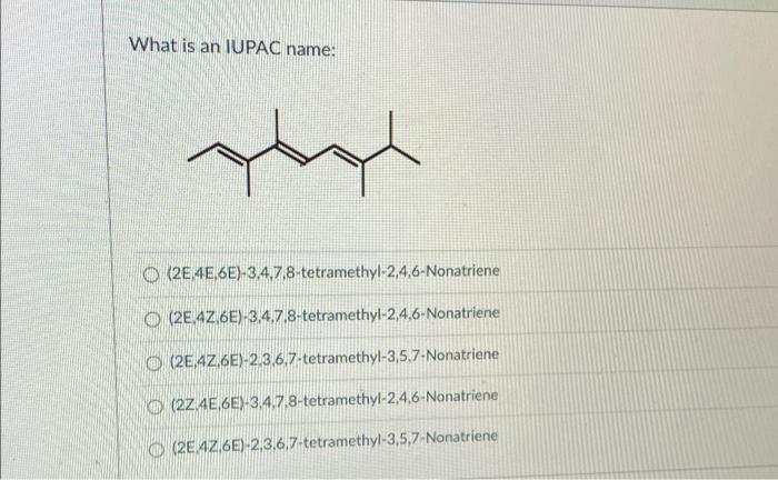 Solved What is an IUPAC name: shy O | Chegg.com