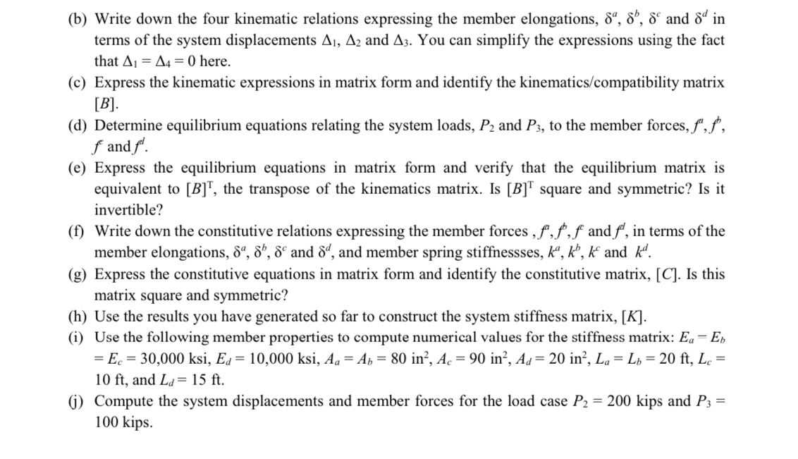 Solved (b) ﻿Write down the four kinematic relations | Chegg.com