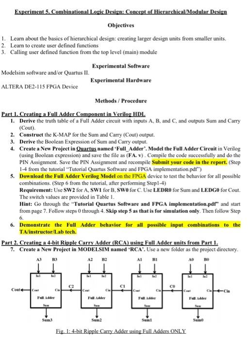 Solved 1. Learn about the basics of hierarchical design: | Chegg.com