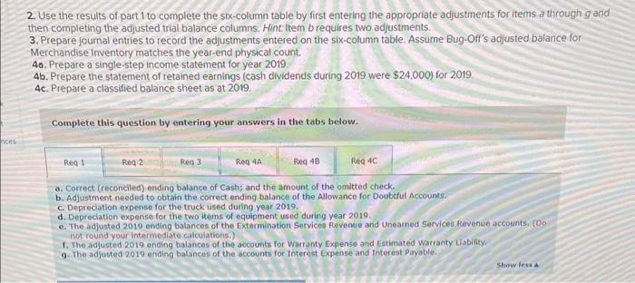 Bug.Off Exterminators provides pest control services | Chegg.com