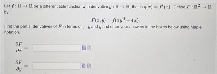 Solved Let f:R→R be a differentiable function with | Chegg.com