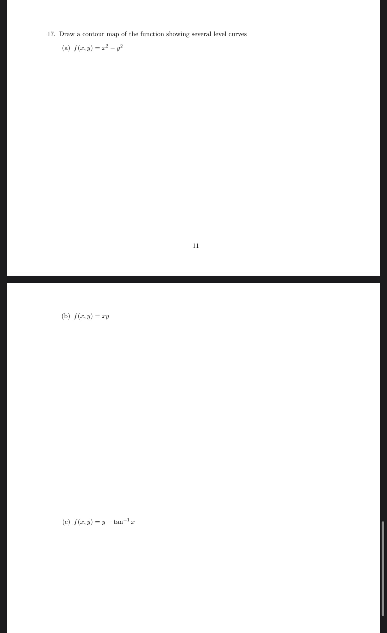 Solved Draw A Contour Map Of The Function Showing Several