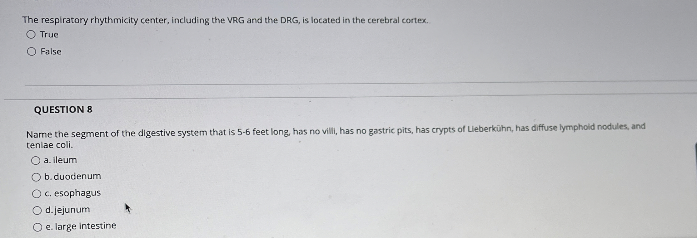 Solved The respiratory rhythmicity center, including the VRG | Chegg.com