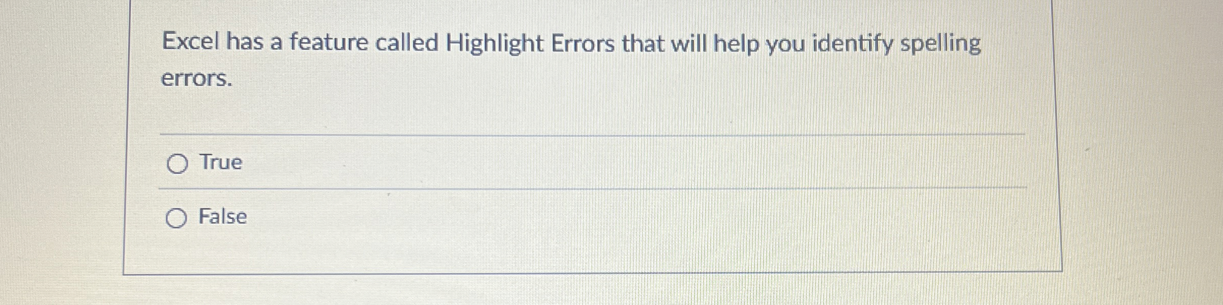 Solved Excel has a feature called Highlight Errors that will | Chegg.com