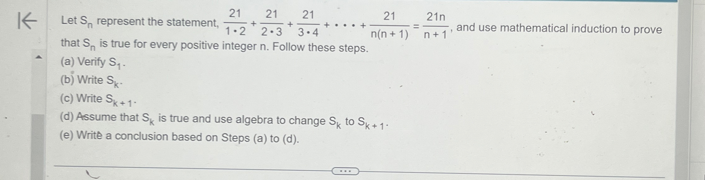 Solved Let Sn ﻿represent the statement, | Chegg.com