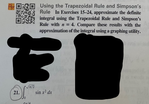 Solved Using the Trapezoidal Rule and Simpson'sRule In | Chegg.com