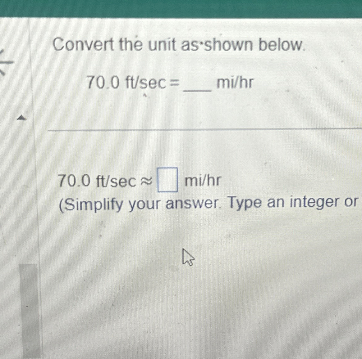 Solved Convert the unit as'shown | Chegg.com