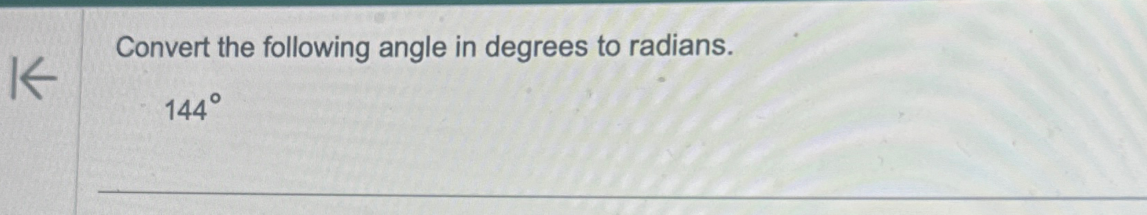 Solved Convert the following angle in degrees to | Chegg.com