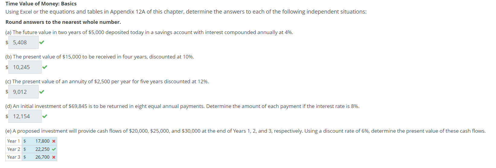 Solved Time Value of Money: BasicsUsing Excel or the | Chegg.com