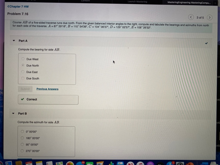 Solved Launch Mastering Mastering Engineering Mastering | Chegg.com