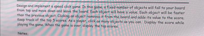 Solved Design and implement a speed click game. In this | Chegg.com