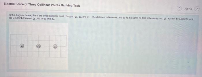 Solved Electric Force of Three Collinear Points Ranking Task | Chegg.com