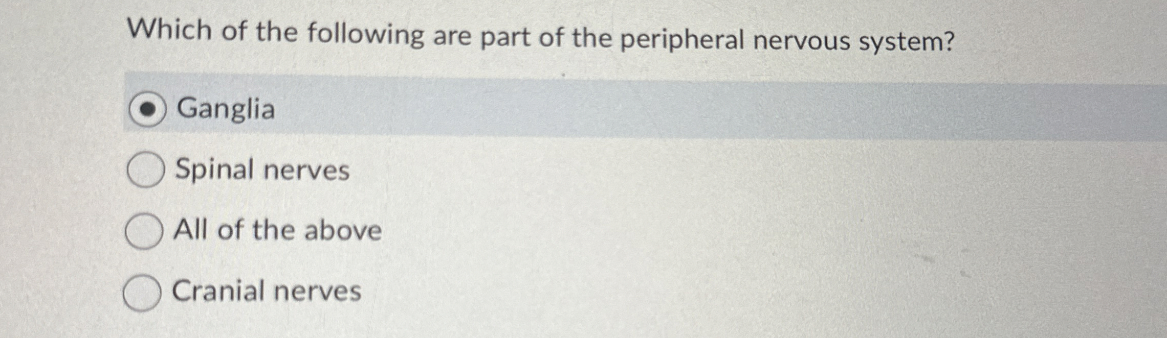 Solved Which of the following are part of the peripheral | Chegg.com