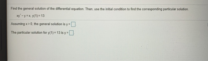 Solved Find the general solution of the differential | Chegg.com