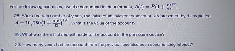 Solved For the following exercises, use the compound | Chegg.com