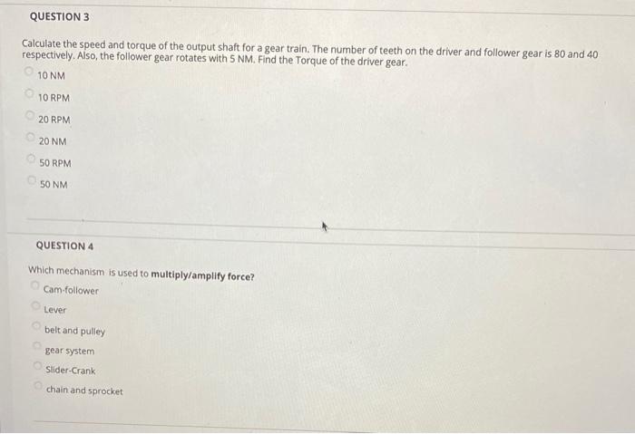 Solved Calculate the gear ratio for the multi-gear trains | Chegg.com