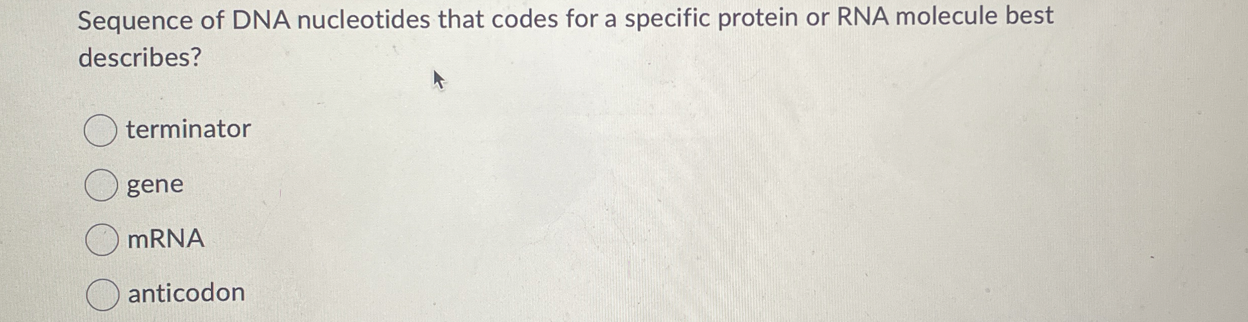 Solved Sequence of DNA nucleotides that codes for a specific | Chegg.com