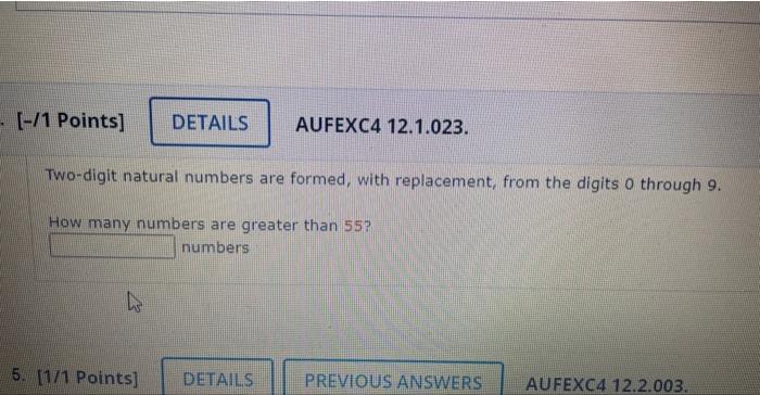 Solved Two-digit natural numbers are formed, with | Chegg.com