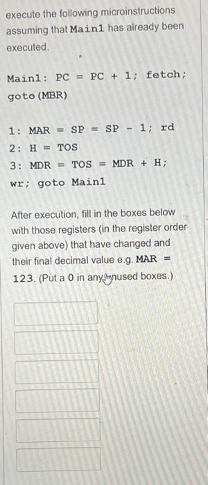 Solved Given the following memory and register values for | Chegg.com