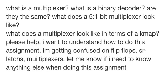 Answered What Is A Multiplexer What Is A Binary Decoder 