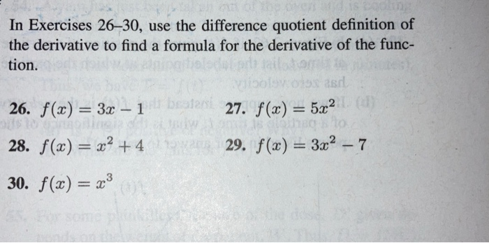 Solved In Exercises 26–30, use the difference quotient | Chegg.com