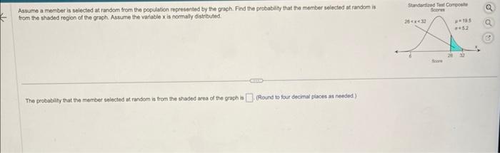 Solved Assume a member is selected at random from the | Chegg.com