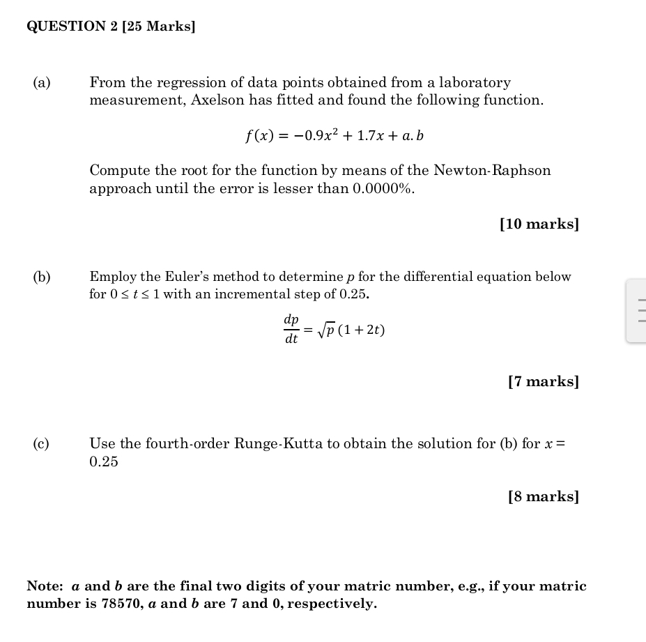 Solved QUESTION 2 [25 ﻿Marks](a) ﻿From the regression of | Chegg.com