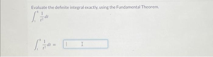Solved Evaluate the definite integral exactly, using the | Chegg.com