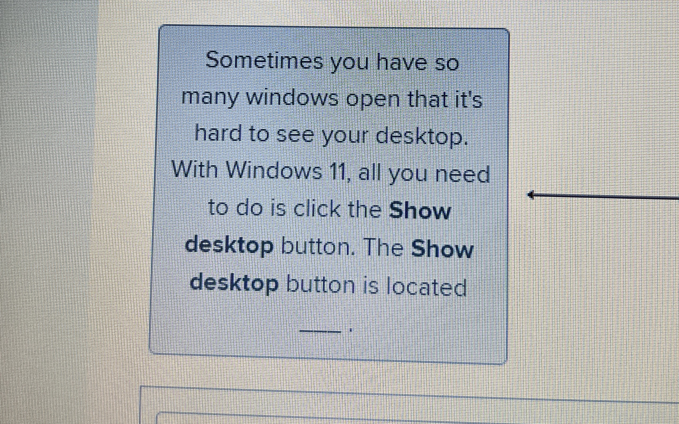 Solved Sometimes you have so many windows open that it's | Chegg.com