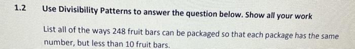 Solved 2 Use Divisibility Patterns to answer the question | Chegg.com