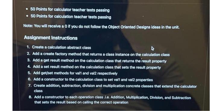 - 50 Points for calculator teacher tests passing - 50 | Chegg.com