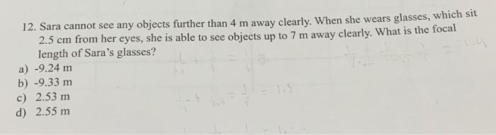 Solved How would you solve this problem using the lens | Chegg.com