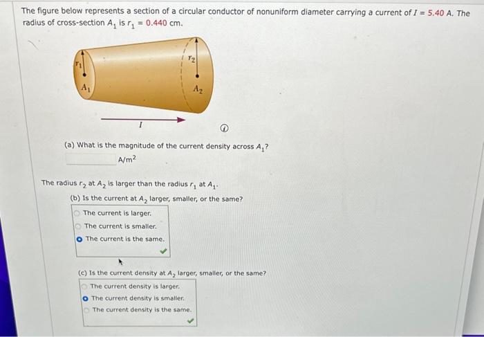 Solved The figure below represents a section of a circular | Chegg.com