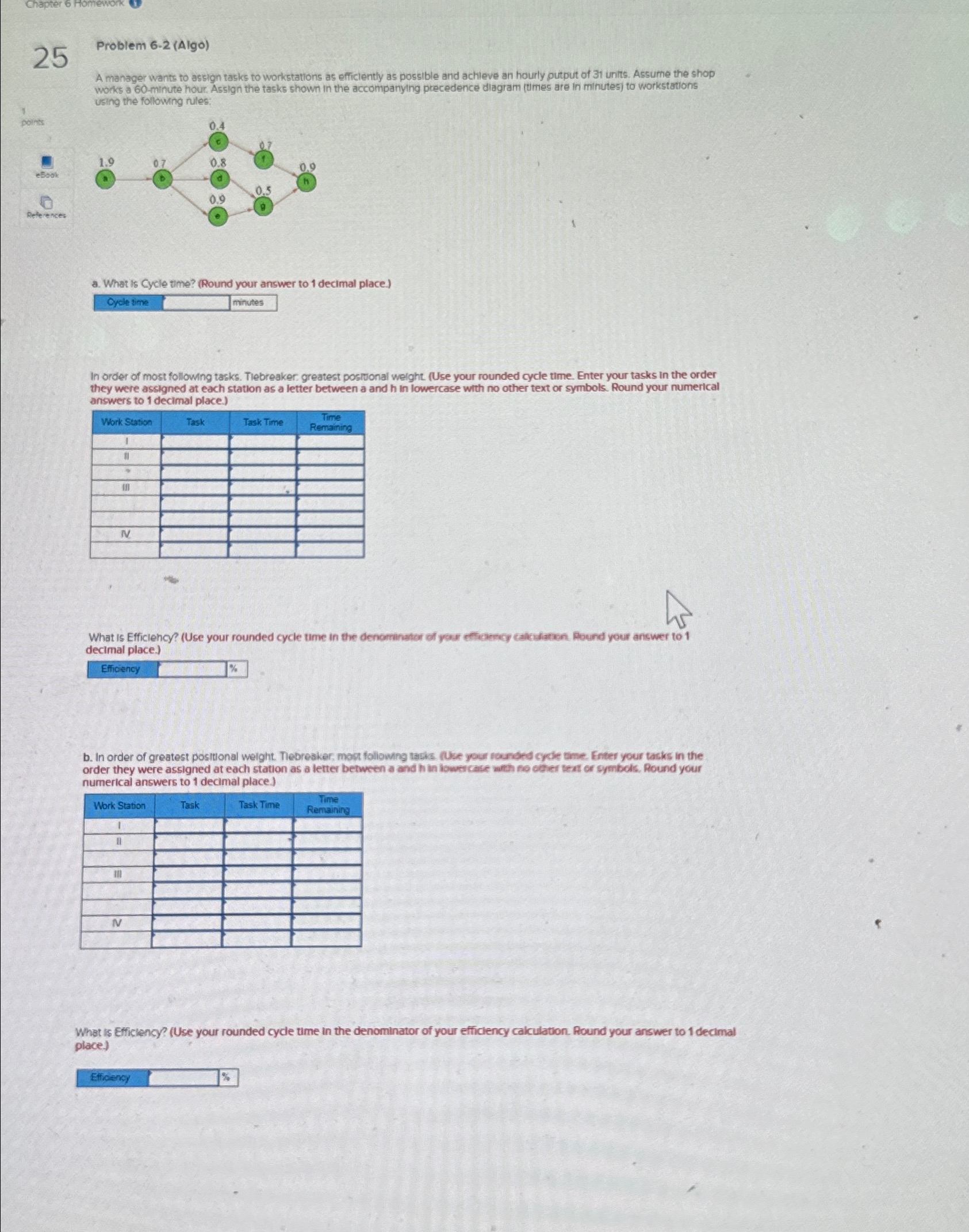 Solved 25Problem 6.2 (Algo)A manager wants to assign tasks | Chegg.com