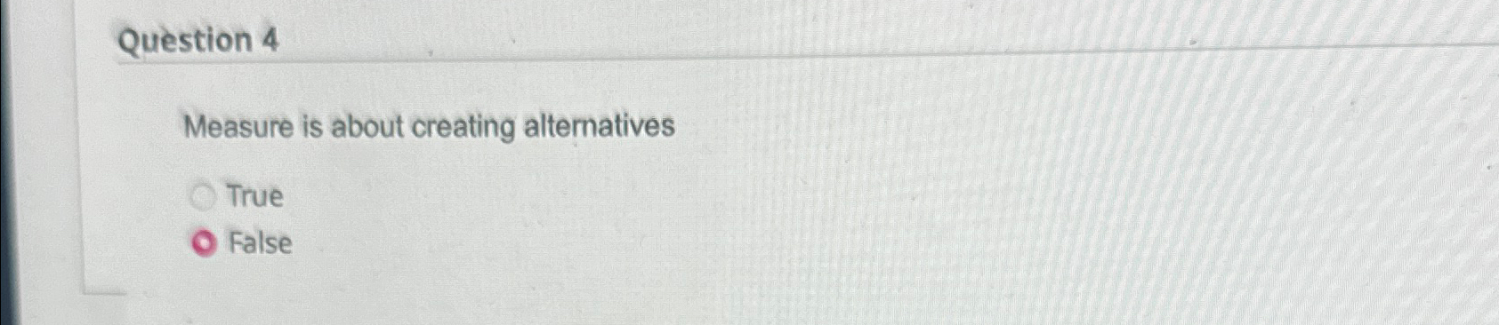 Solved Question 4Measure is about creating | Chegg.com