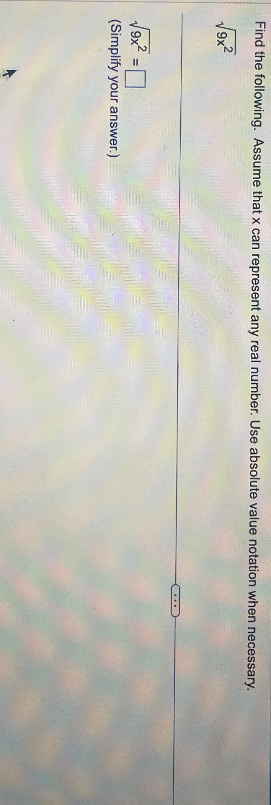 Solved Find the following. Assume that x ﻿can represent any | Chegg.com