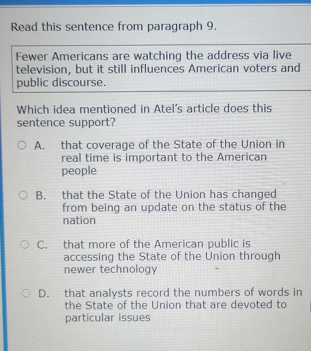 Solved Read this sentence from paragraph 9. Fewer Americans | Chegg.com