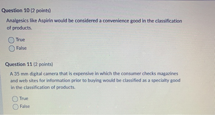Solved Question 10 (2 points) Analgesics like Aspirin would | Chegg.com