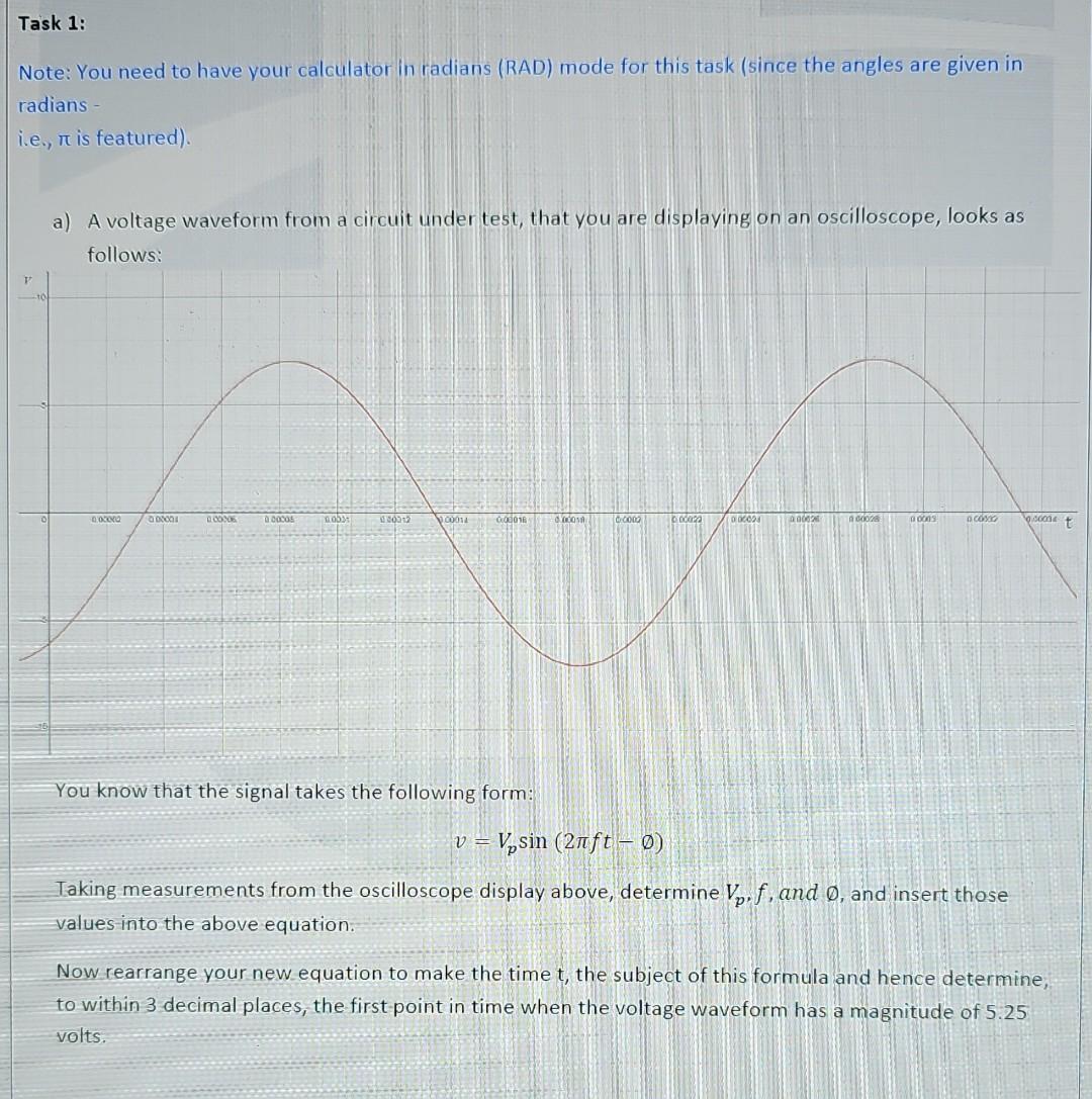 Solved Note: You need to have your calculator in radians | Chegg.com