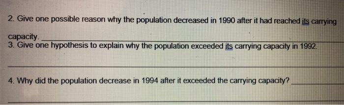 Solved 2. Give one possible reason why the population | Chegg.com